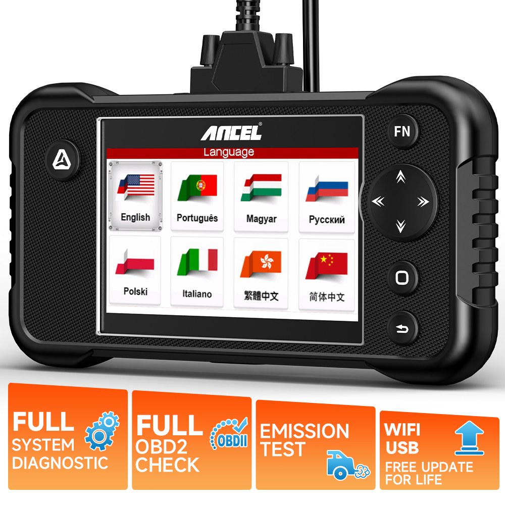 ANCEL FX3300 Elite Automotive Full System Diagnostic Tool OBDII Diagnostic Device Maintenance ...