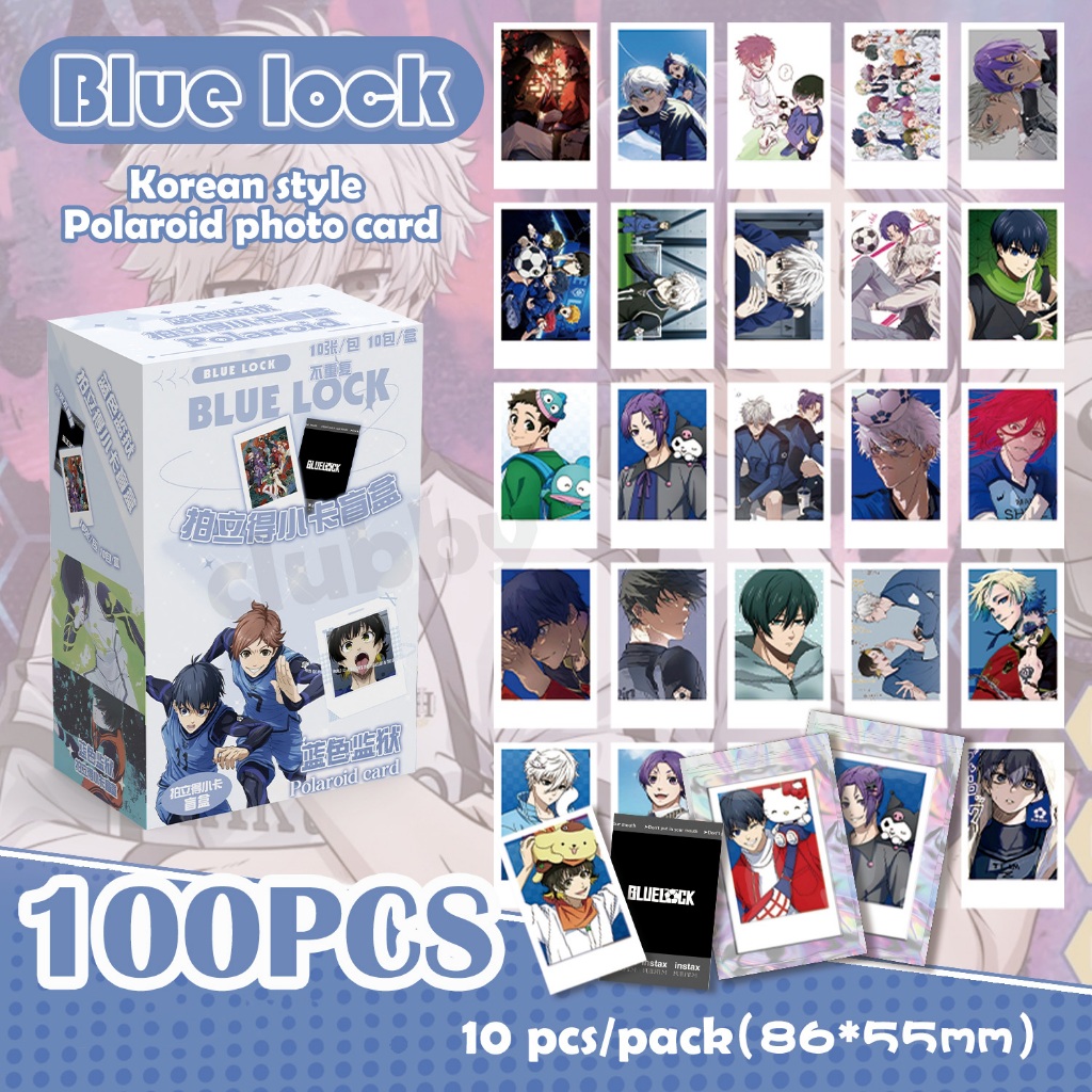 100Blue lock photocard Nagi Seishiro itoshi rin Polaroid kad anime ...