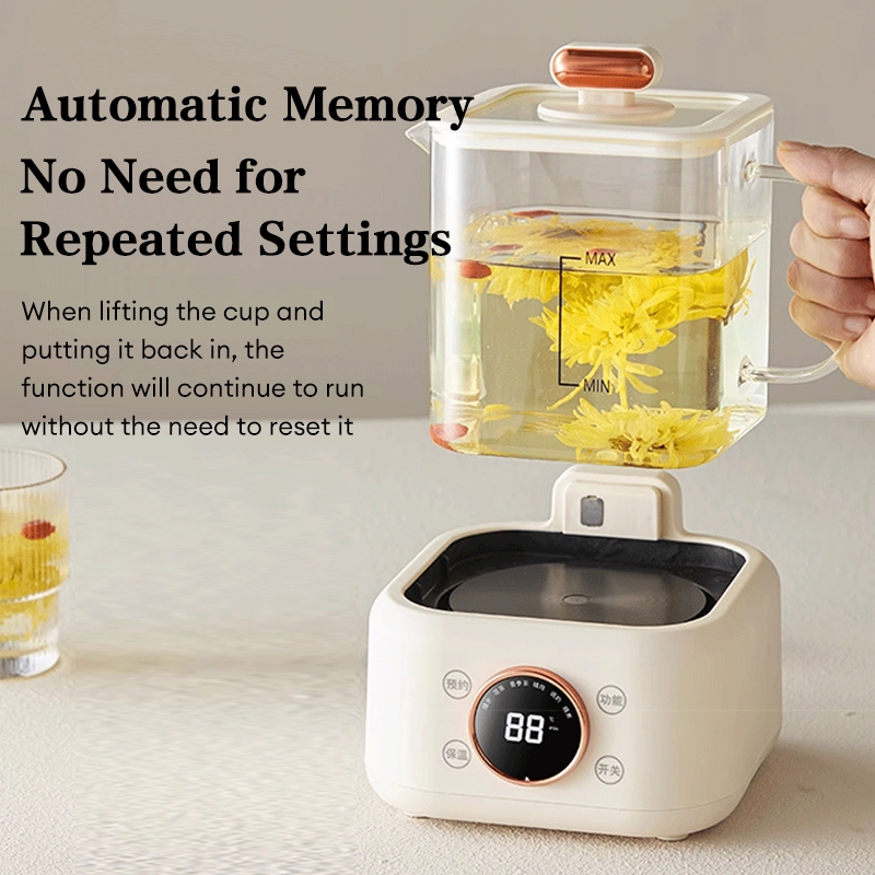 All Glass Thermostatic Health Pot Home Multi-functional Tea Maker ...