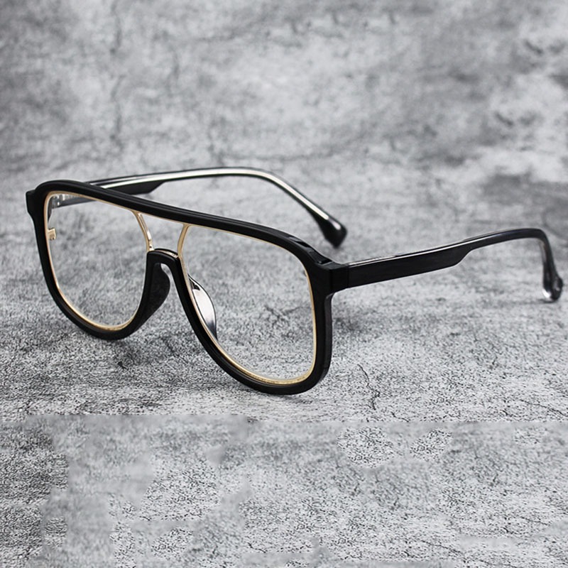 New Fashion Square Glasses Retro Trendy Brand Glasses Frame for Men ...