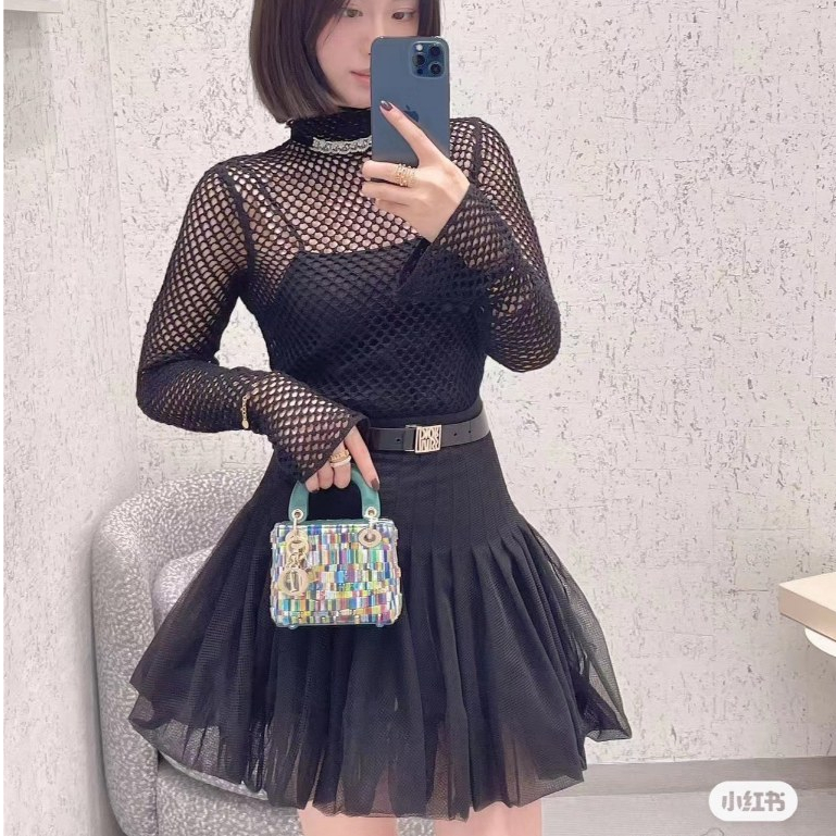 2025/D women femal skirts fashion black color mini skirt for summer ...