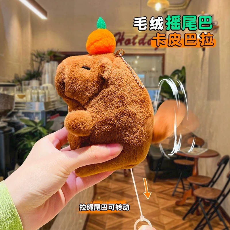 Capybara Keychain Cute Capybara Keychain Plush Pendant Capybara Doll ...
