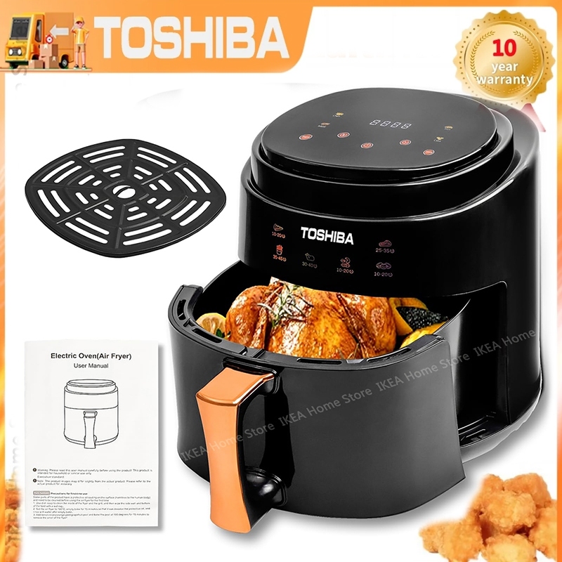 Toshiba Air Fryer 8L Oil-Free Fryer Air Fryer Large Capacity Touch ...