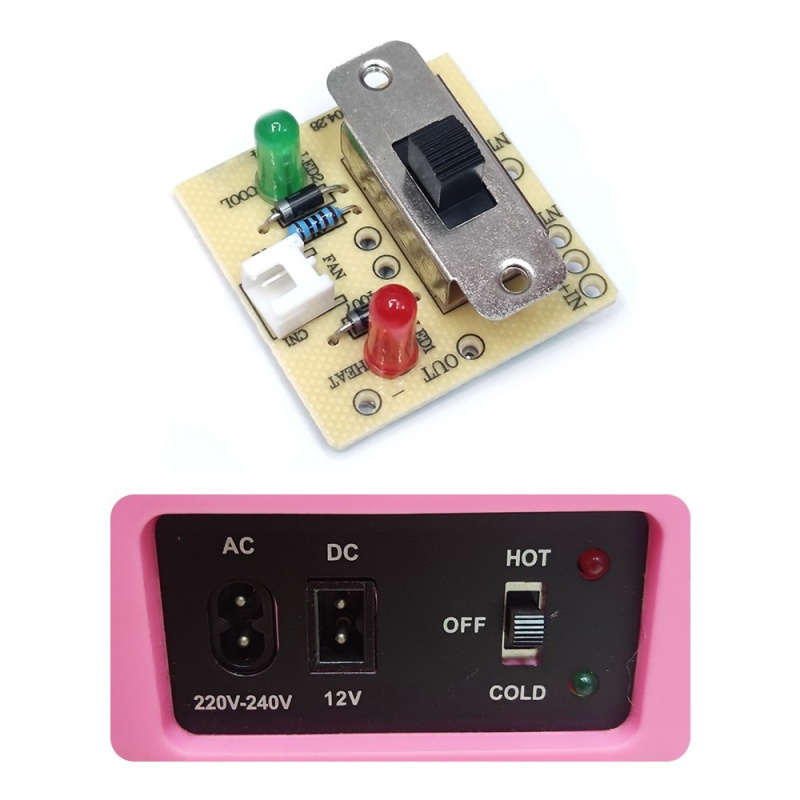Car Refrigerator Hot and Cold Conversion Switch Board Dual Switch Hot ...