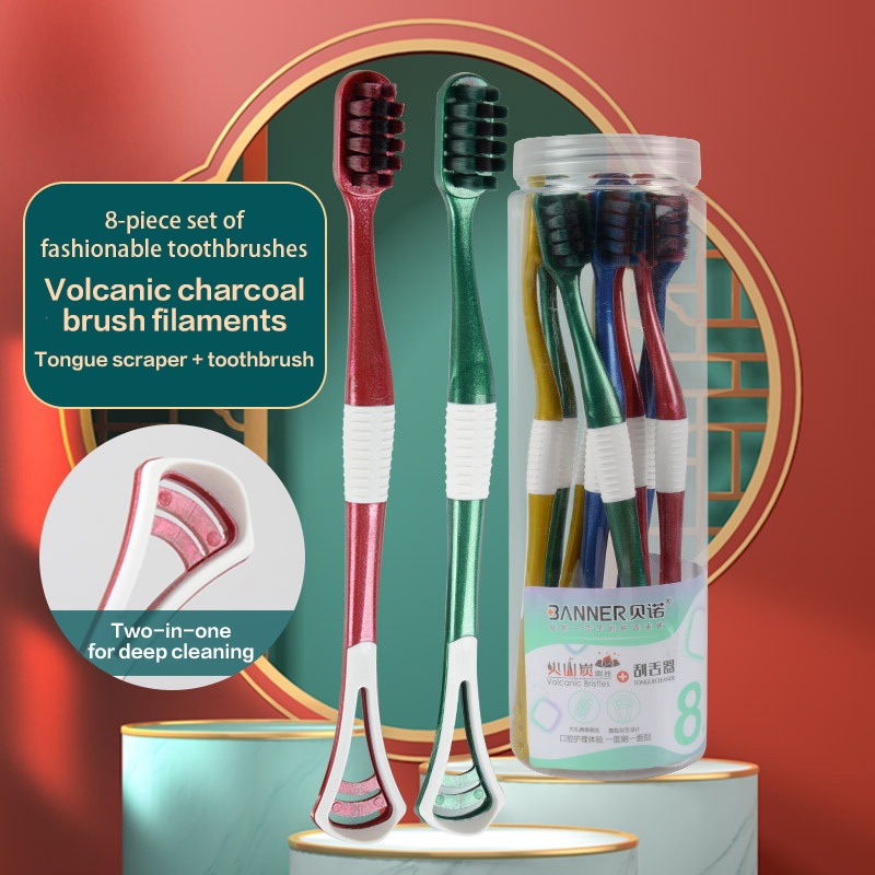 BANNER PRO Soft Bristled Toothbrush For Adult And Household Use With ...