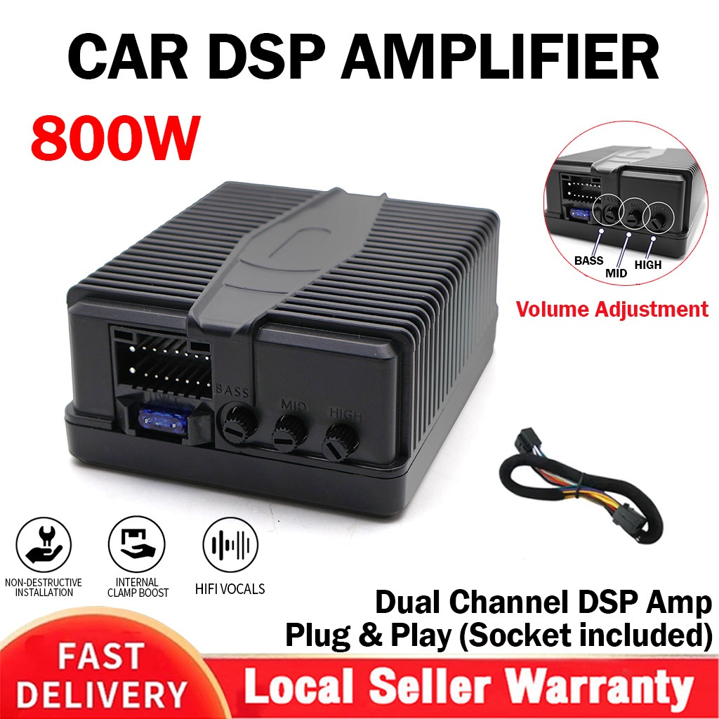 【24H Shipping】Car DSP Amplifier 800W PLUG & PLAY OEM DSP Amplifier Car ...