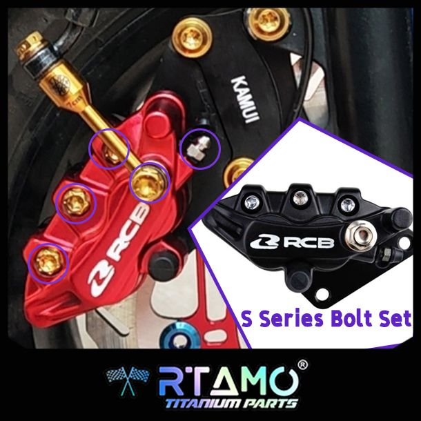 RTAMO Titanium Gr5 RCB S Series Brake Caliper Bolt Original Y15 Y16 ...