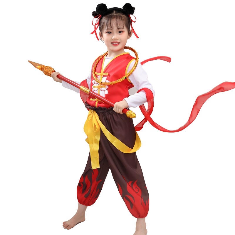 Nezha Costume for Kids Adult, Demon Child Nezha Cosplay Suit for Boy ...