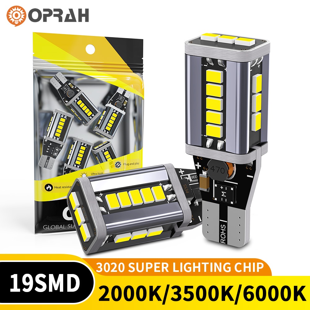 Oprah 2pcs T15 LED Bulb 19SMD Car LED Bulb Replacement Bulb Parking ...