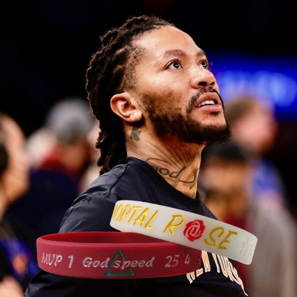 Derrick Rose MVP 2 Size Baller Bands Sports Rubber Wristbands NBA ...