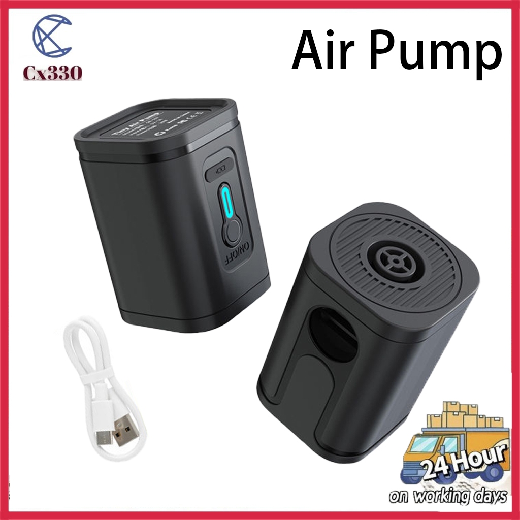 Rechargeable Tiny Portable Mini Electric Air Pump Quick Inflate Deflate ...