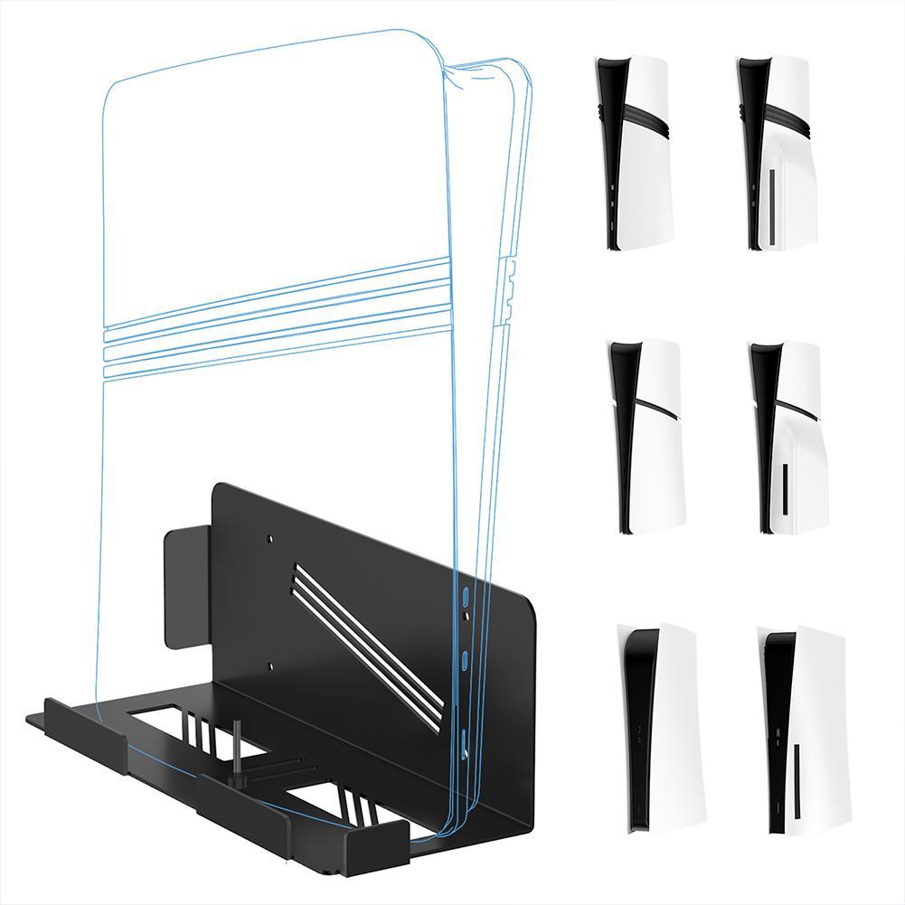 For PS5 Pro/PS5 Slim Host Wall Mounted Storage Rack Game Consoles Wall ...