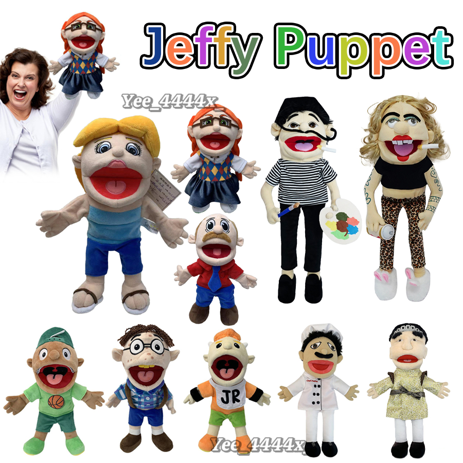 Jeffy Puppet Soft Plush Toy Funny Jeffy Family Doll Stuffed Jeffy ...