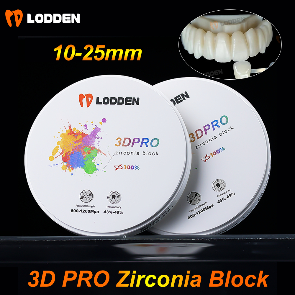 Lodden 3D Pro Multilayer Zirconia Blocks 98mm For Dental lab CAD CAM ...