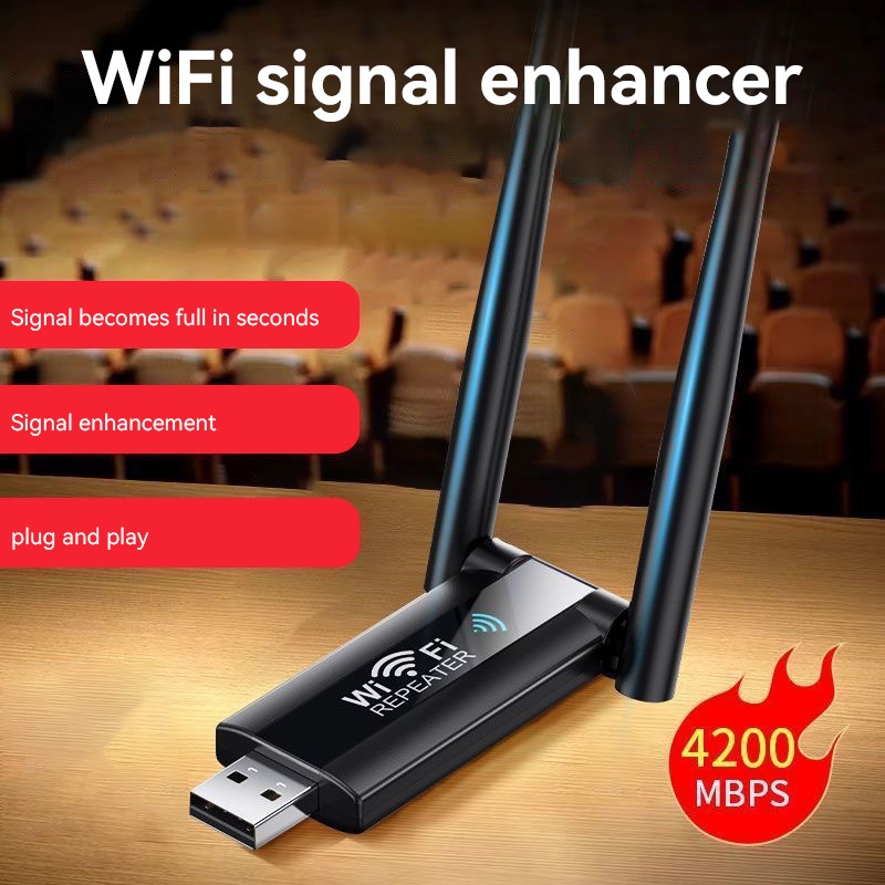 2.4G 300Mbps USB Wireless WiFi Repeater Extender WiFi Signal Amplifier ...