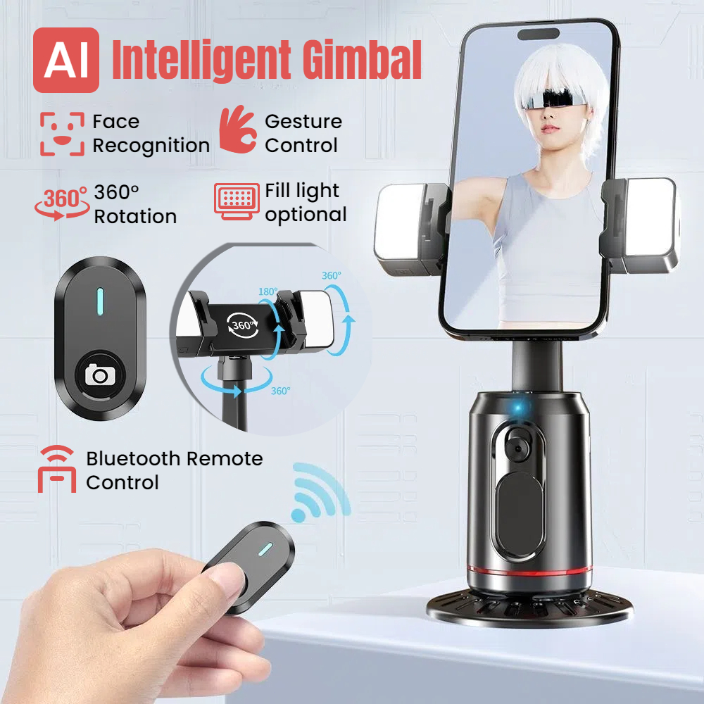 KiTBEEZ Q02 360° Rotation Auto Face Tracking Phone Holder Motion Sensor ...