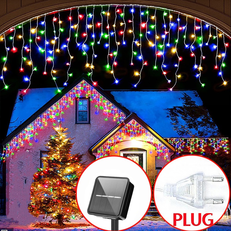 Lampu Raya Solar 8 Modes 5M 216LED Fairy Light Waterproof Hari Raya ...