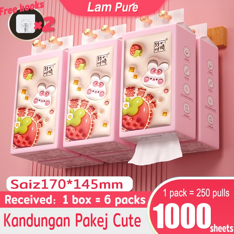 [6 PACKS] LamPure Hanging Tissue AIR-cushion Tissue Cute Tissue Deluxe ...