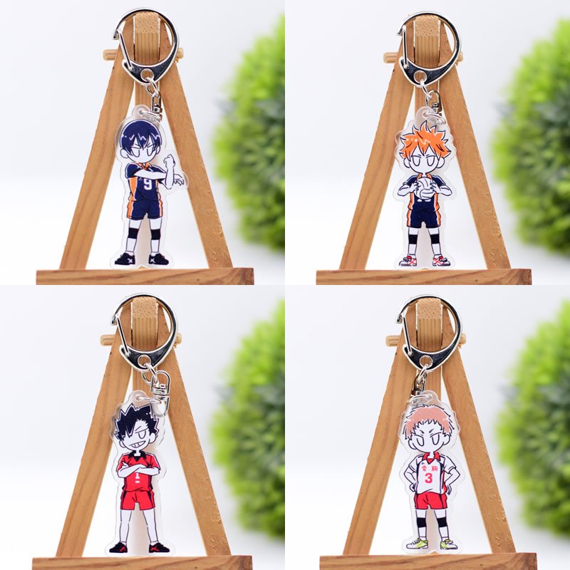 Haikyuu!! Keychian Anime Collections Acrylic 5.5CM Key Chains Cartoon ...
