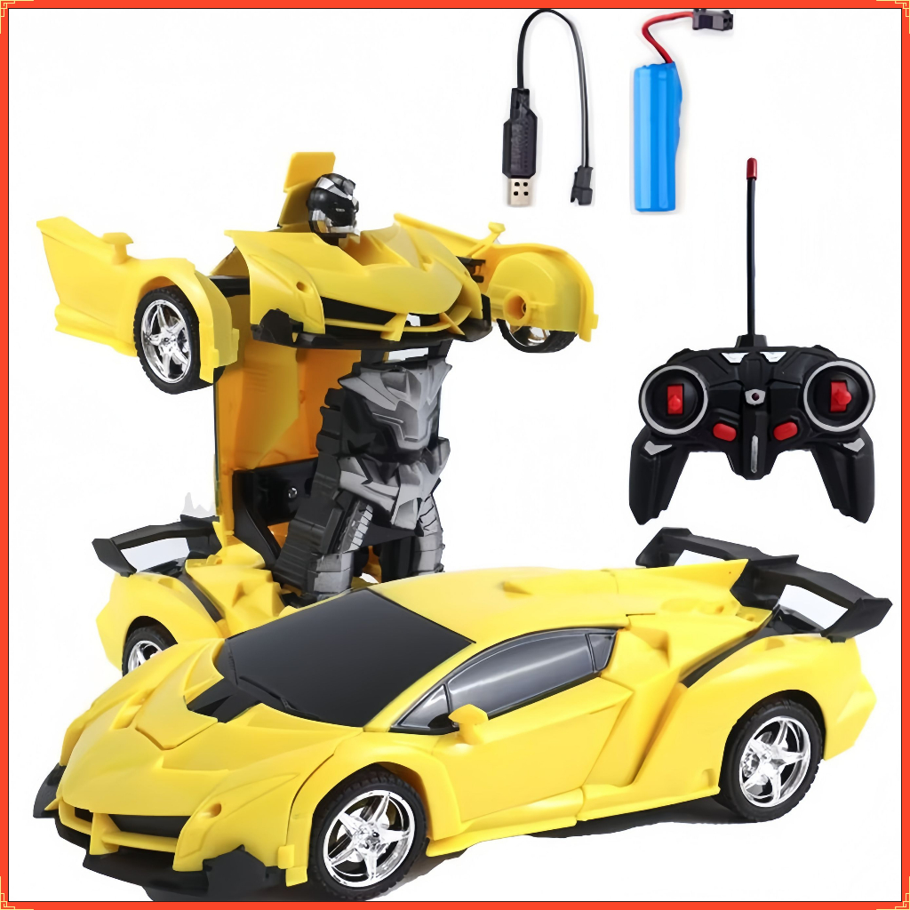 Remote Control Sports Transforming Car Lamborghini Robot Model Mech Car ...