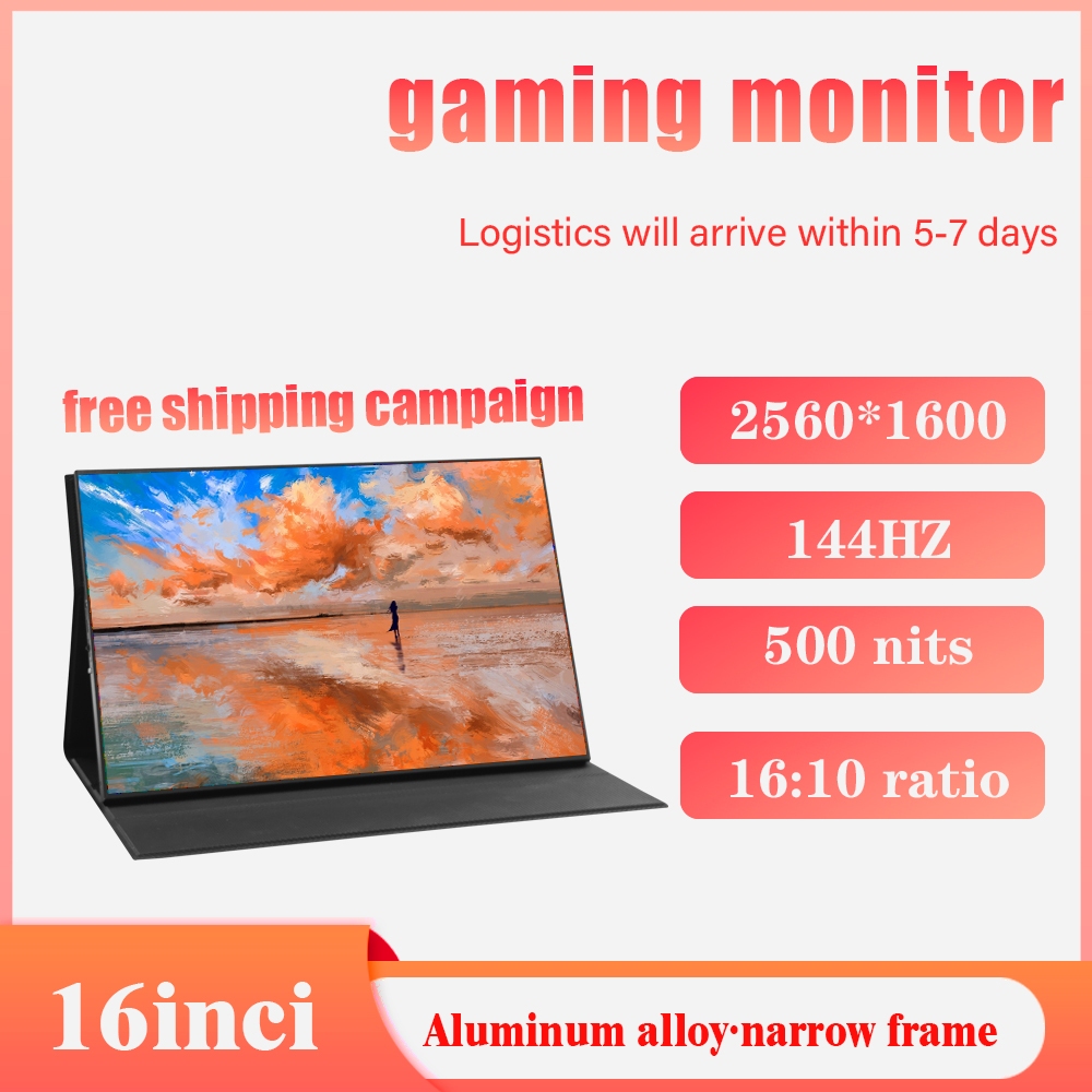 16 inch 500 nits brightness 100% sRGB color 2k QHD 1440p 144hz ips ...