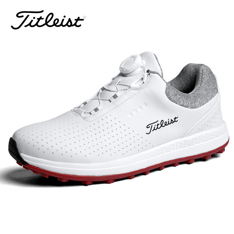 Men Professional Golf Shoes New Style Rotating Buckle Nailless Golf ...