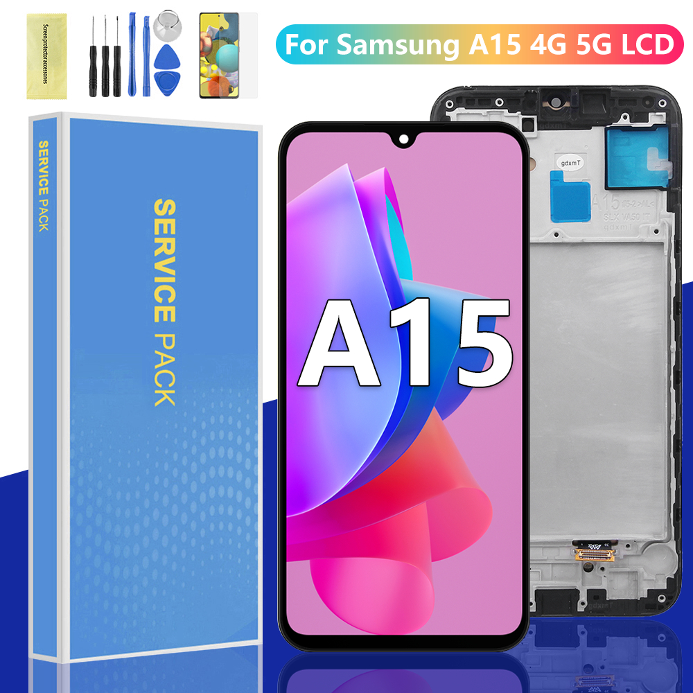 AMOLED Samsung Galaxy A15 4G 5G LCD Display Touch Screen A155F A155F ...