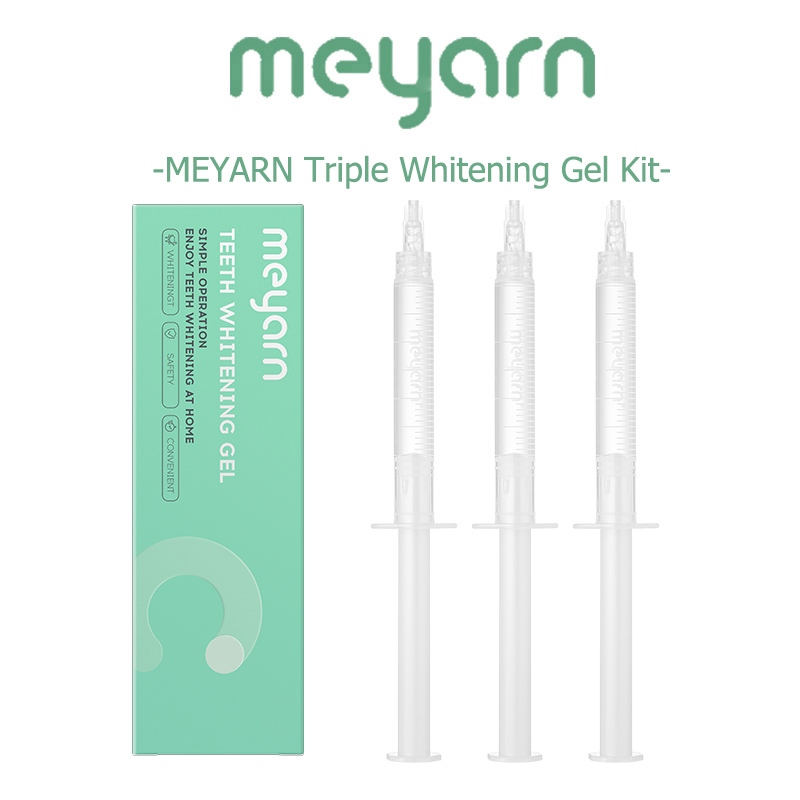 MEYARN Triple Whitening Gel Kit: Retainer Braces Care & Teeth Stain ...