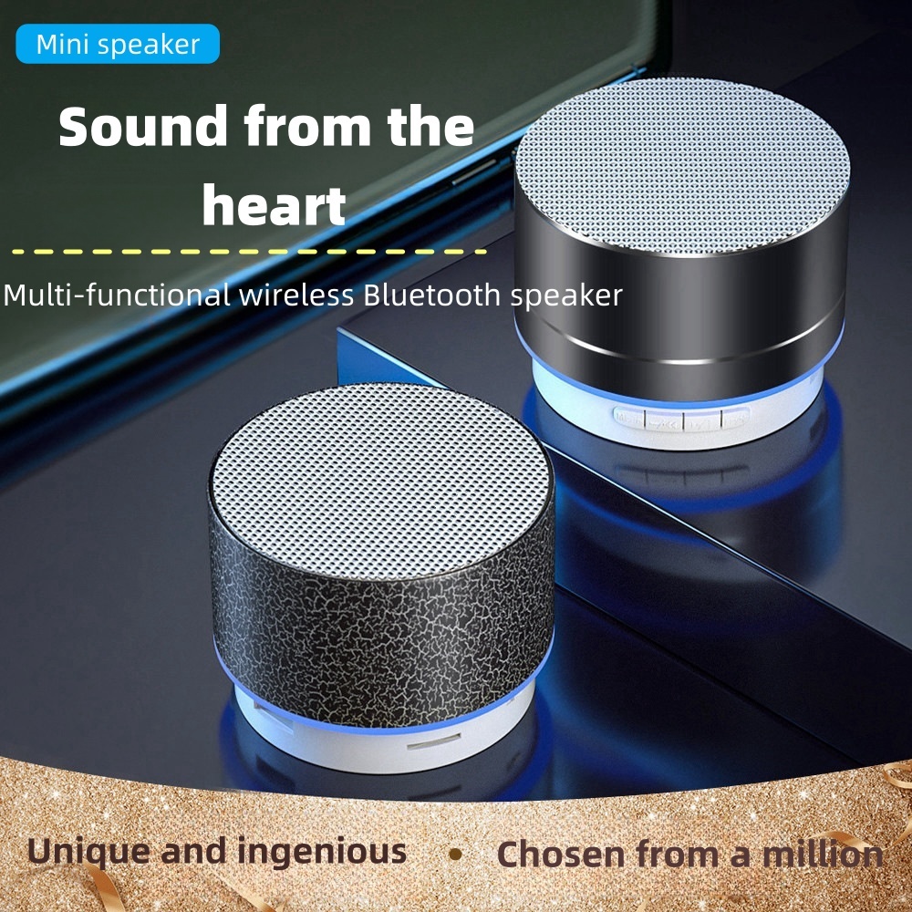 Metal Bluetooth speaker, subwoofer, mini steel cannon, wireless ...