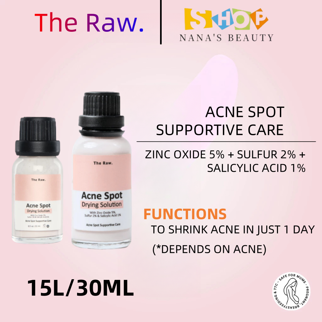 The Raw. Acne Spot Drying Solution(30ML/15ML) | Shopee Malaysia