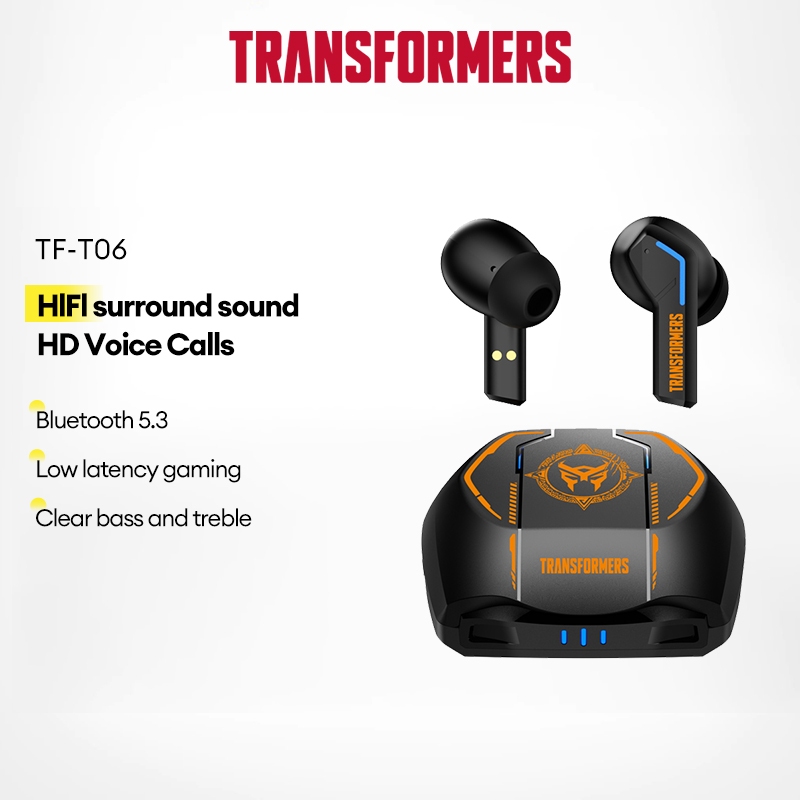 Transformers TF-T06 Wireless Bluetooth Earphone With Microphone HIFI Sound | Shopee Malaysia
