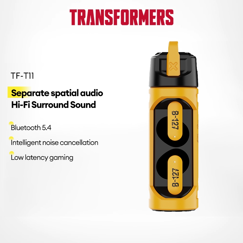 Transformers TF-T11 HD Call Realistic Sound Effects TWS Wireless Gaming ...