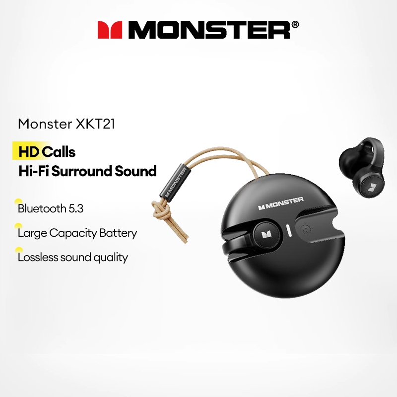 Monster XKT21 True Wireless Bluetooth Earphone Ear-Clip Surround Stereo ...