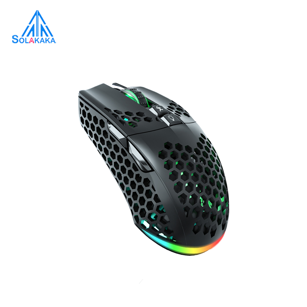 SOLAKAKA SM600 Wired 2.4G Wireless Charging Bluetooth Mouse with ...