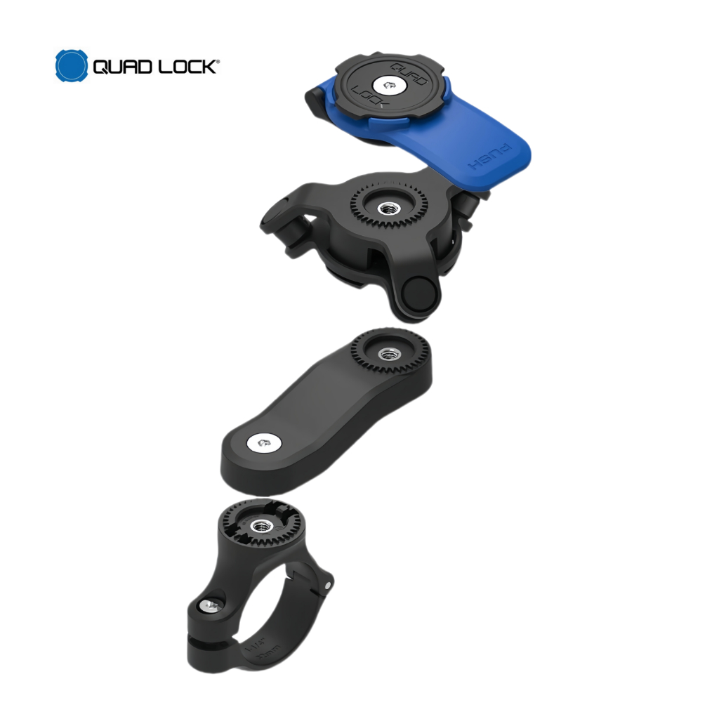 QUAD LOCK blue head lever with vibration dampener and extension arm ...