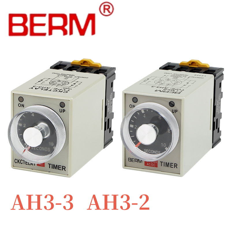 AH3-3 time relay power-on delay timer AC220/DC24V AH3-2 with base | Shopee Malaysia