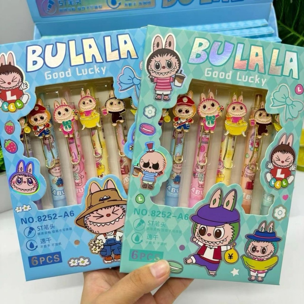 Popmart labubu Gel Pen Student Water-Based Pen Gift Give Gift to ...
