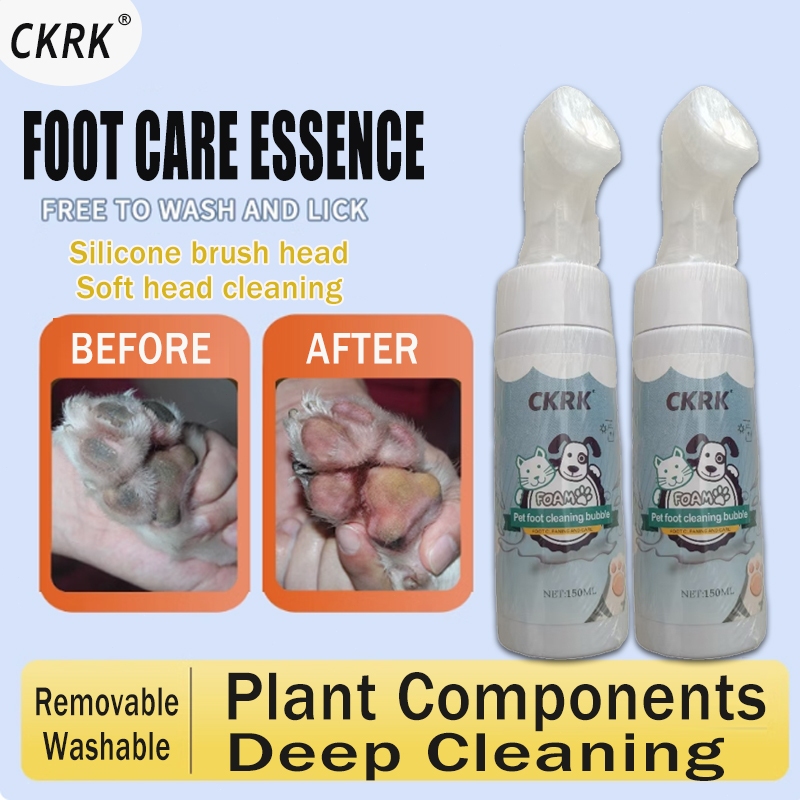 CKRK Pet Foot Cleaner Pet Foot Cleansing Foam 150ML Cat Dog Paw ...