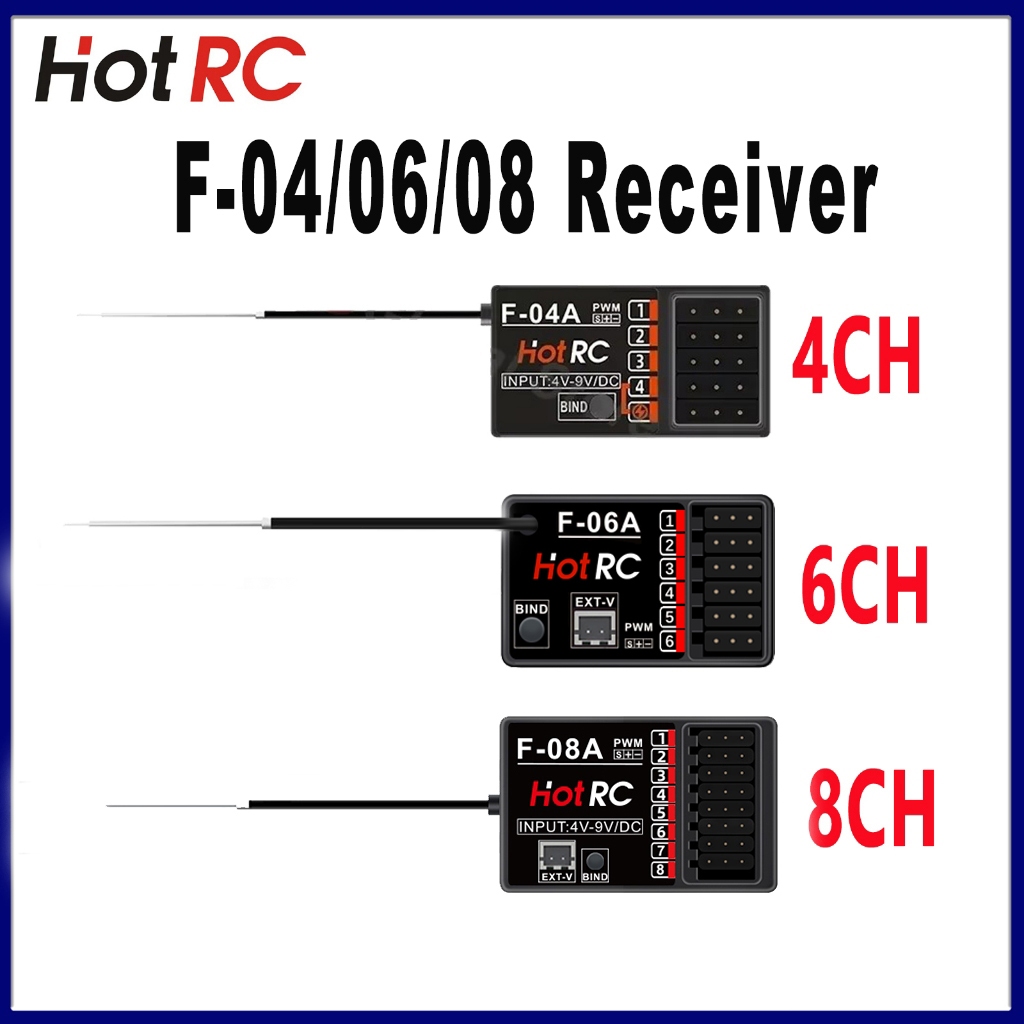 HOTRC 4/6/8CH F-04A F-06A F-08A 2.4G Receiver Offer Outstanding ...