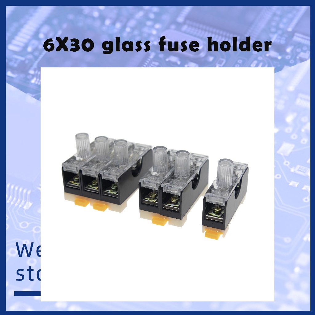 6X30 glass fuse holder with light fuse box fuse FS-101 FS-102 FS-103 ...