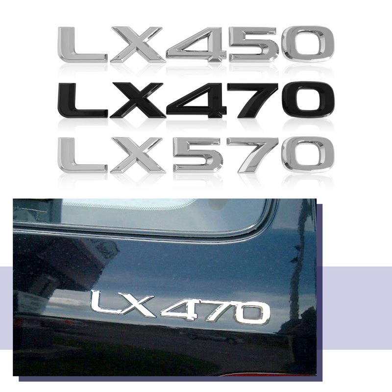 Car Styling Metal/ABS Letter Emblem 3D Sticker For Lexus LX450 LX470 ...