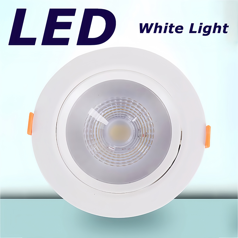 LED Eyeball 5W Recessed Eyeball Spotlight Round LED Downlight Spotlight ...