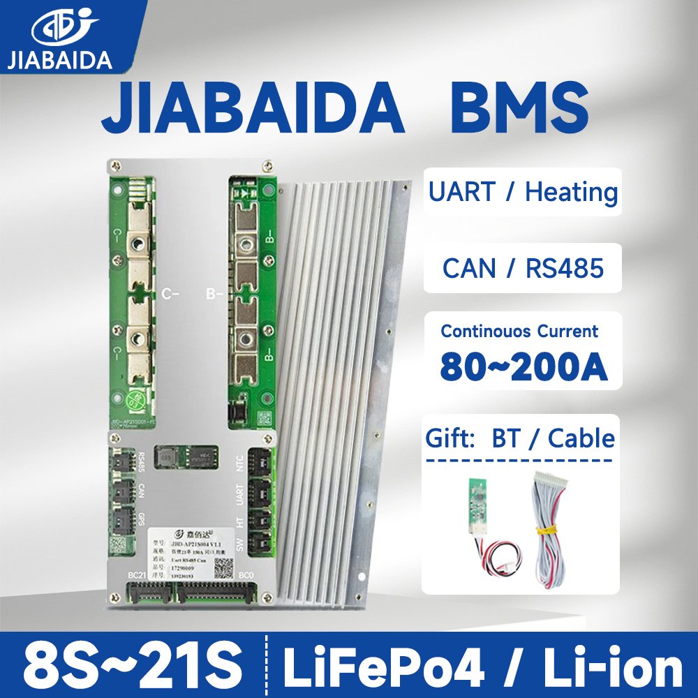 JBD Smart BMS 16S 48V LiFePo4 200A Lithium Battery 8S 10S 16S 20S 21S ...