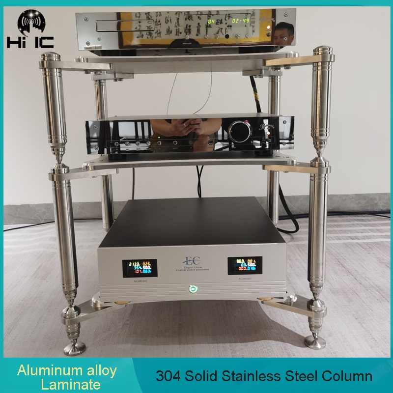 HIFI Audio Speaker Amplifier Cabinet DAC Frame Rack Stainless Steel ...