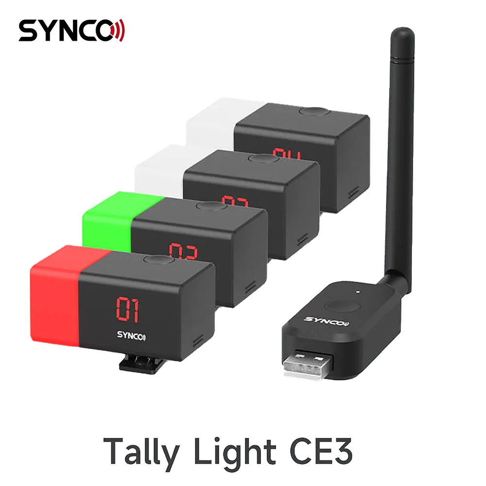 SYNCO CE3 Camera Eye Tally Light With Transmitter 2.4G Lora Wireless ...