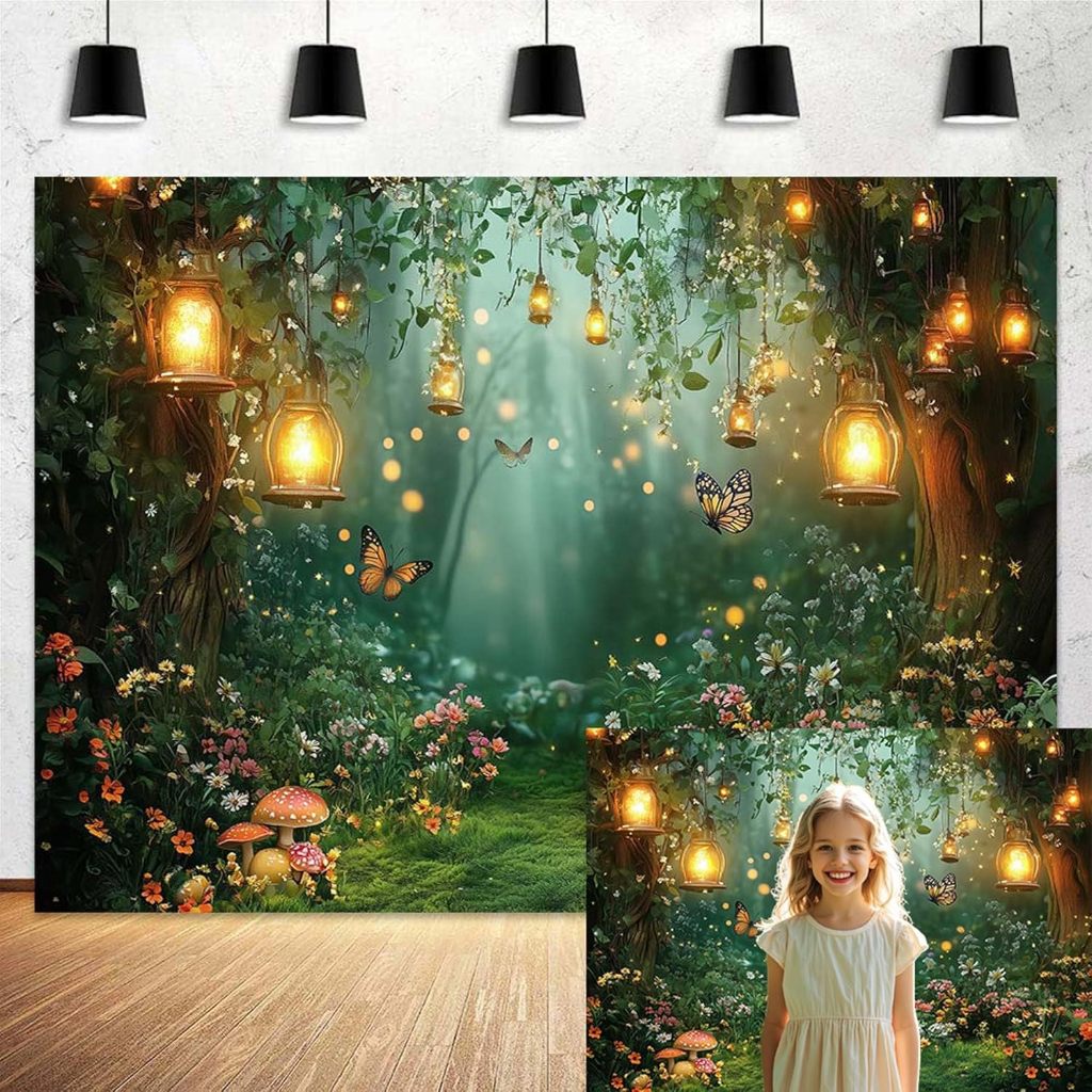Spring Enchanted Forest Photography Backdrop, Fairy Tale Wonderland ...