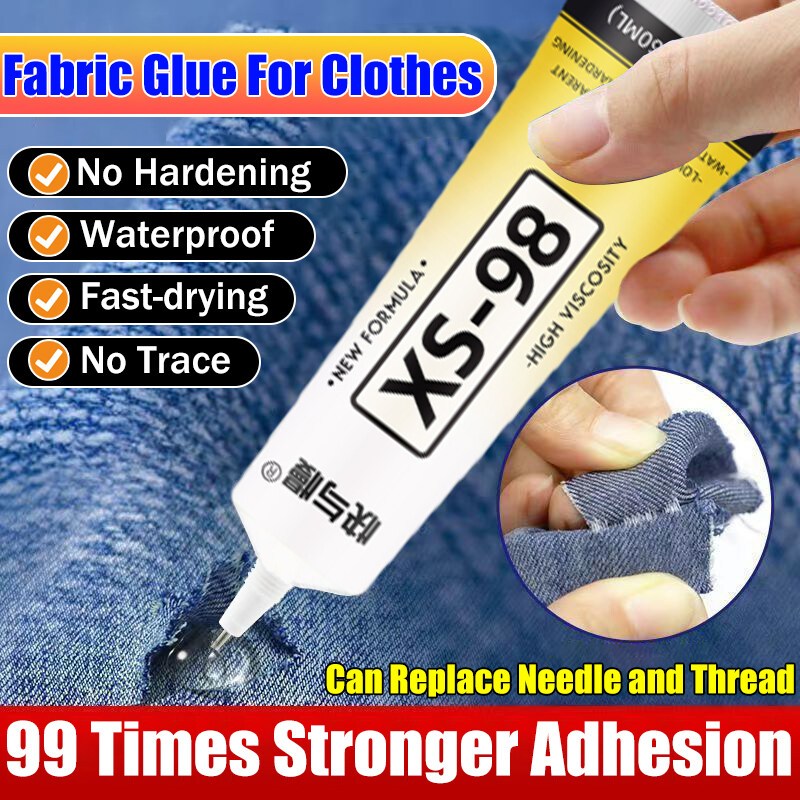 Fabric Glue For Clothes 60ml gam kain fabrik cloth glue Waterproof and ...