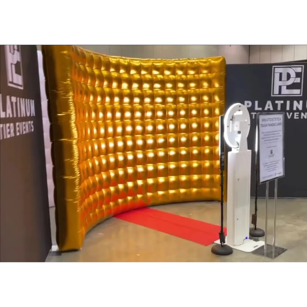 USA Stock 8FT Vogue /360 Inflatable LED 360 PHOTO BOOTH ENCLOSURE With Air Blower Photo Booth ...