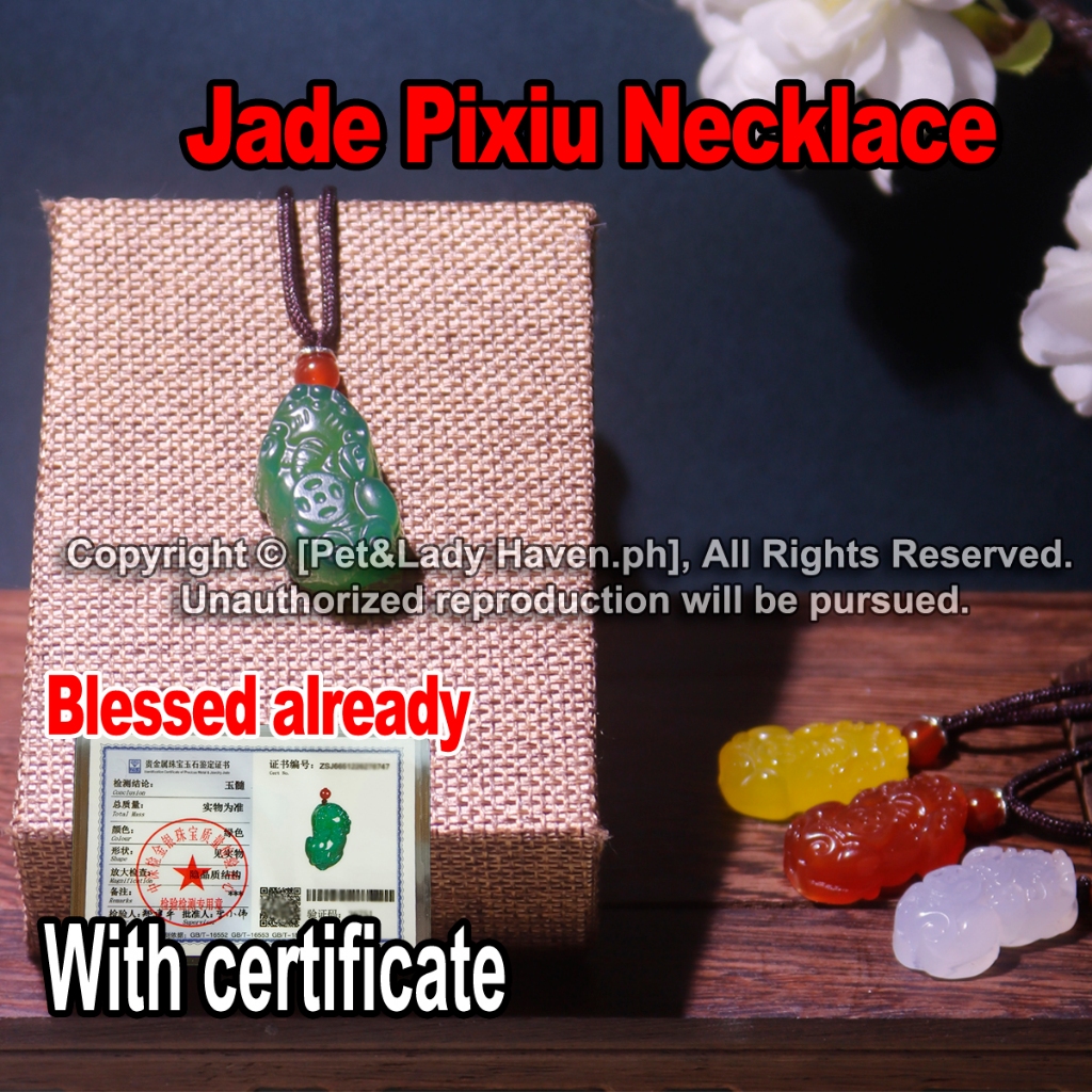lucky charm 2025 pixiu stone necklace original for men women Natural ...