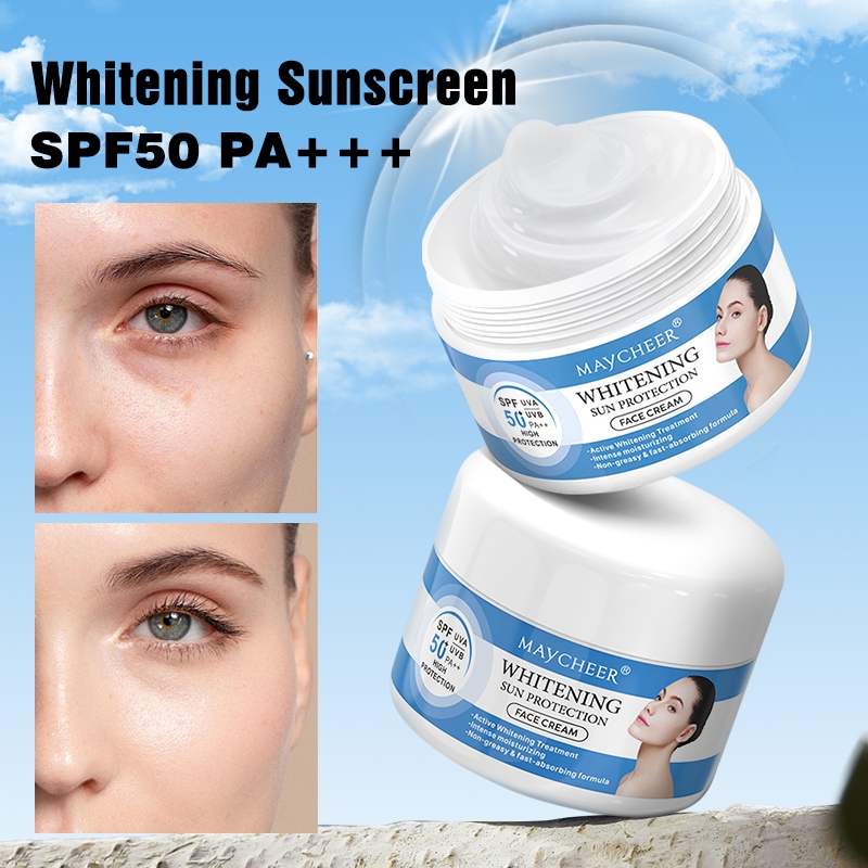 Face Cream Sunscreen Whitening Cream SPF 50 PA+++ Blocks UV Light ...